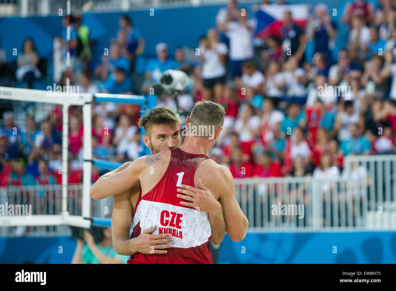 Baku, Azerbaijan. 21st June, 2015. From left Jan Hadrava and Premysl ...