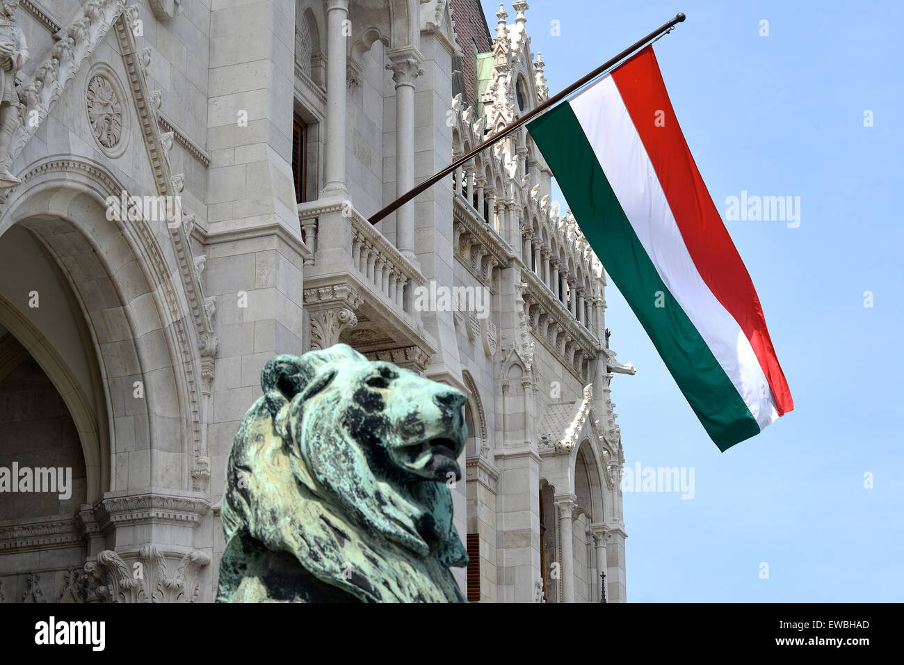 Budapest city flag hi-res stock photography and images - Alamy