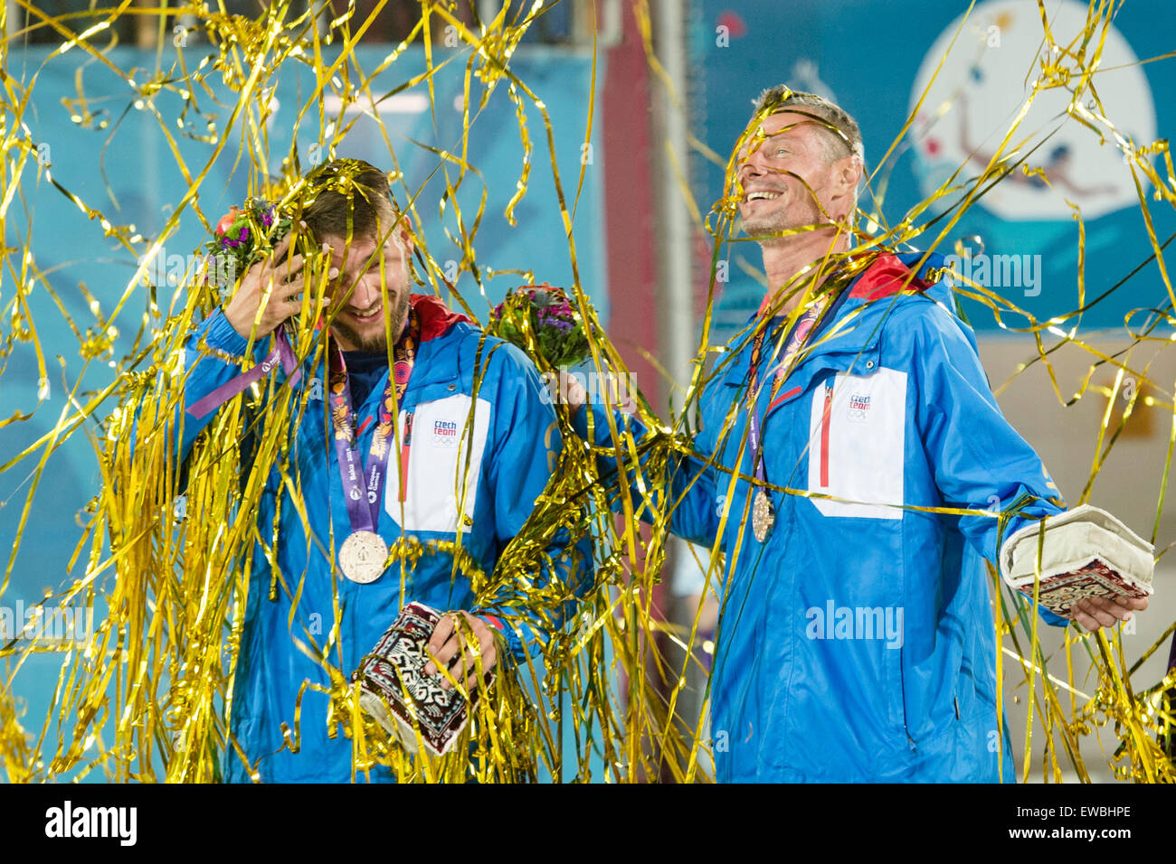 Baku, Azerbaijan. 21st June, 2015. From left Jan Hadrava and Premysl ...