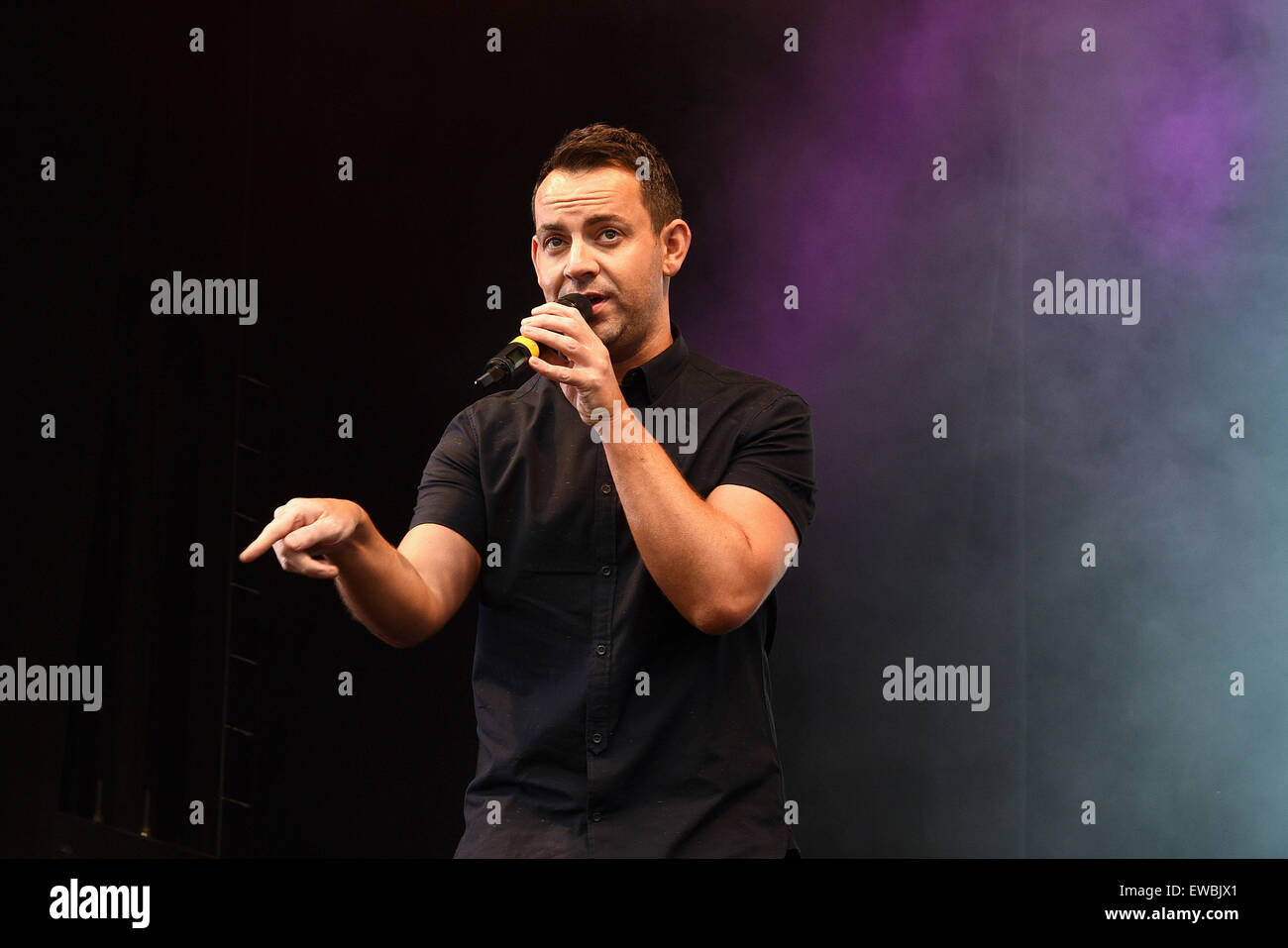 London, UK. 20th June, 2015. Ben Forster (from the cast of Elf at West ...
