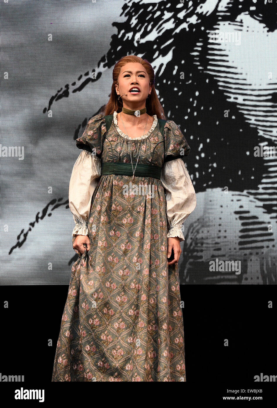 London, UK. 20th June, 2015. Rachelle Ann Go with The cast of Les ...