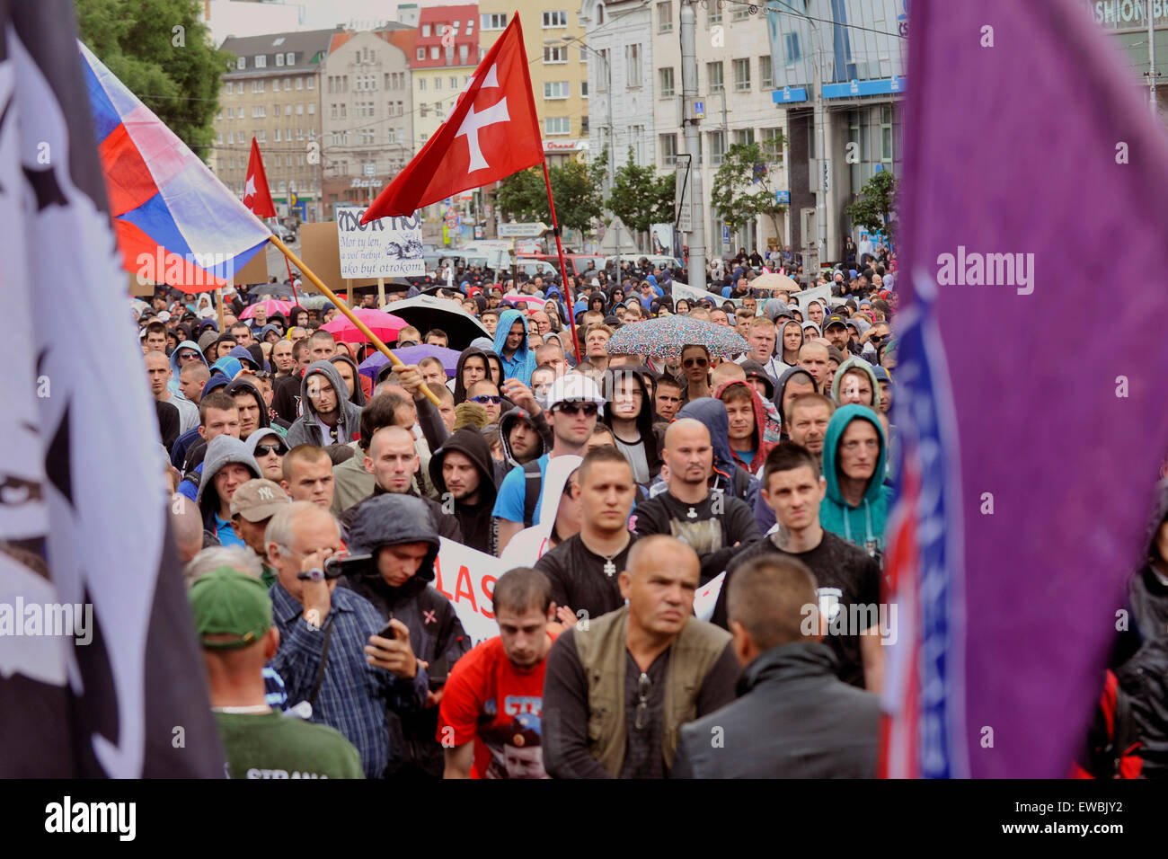 A crowd of several thousands, mainly young people, protested against ...