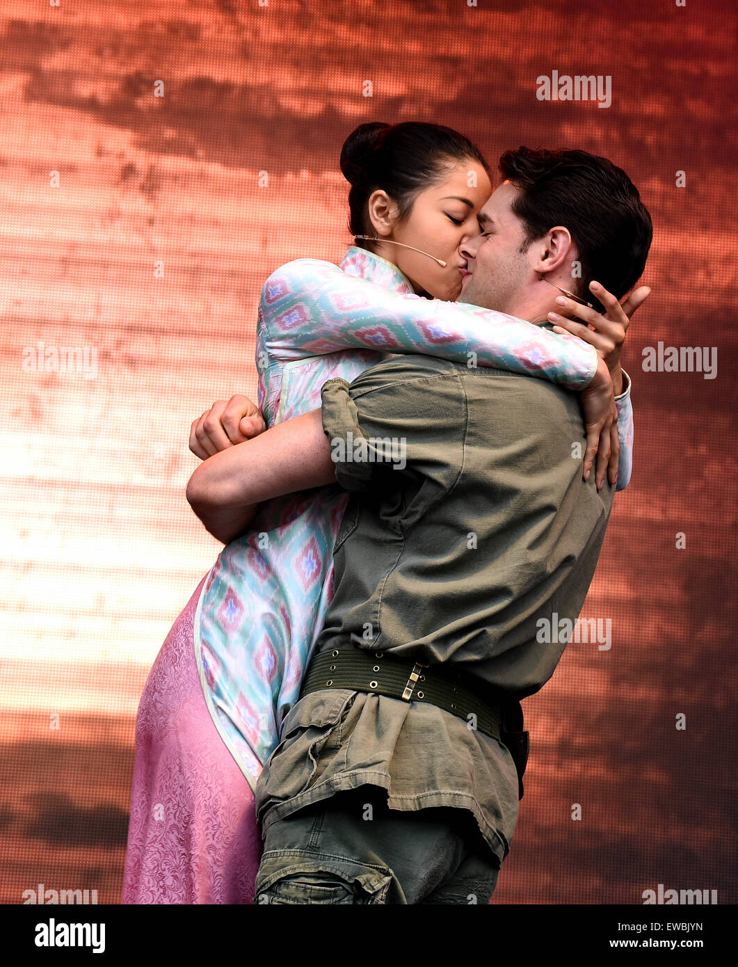 London, UK. 20th June, 2015. Eva Noblezada and Chris Peluso and The ...