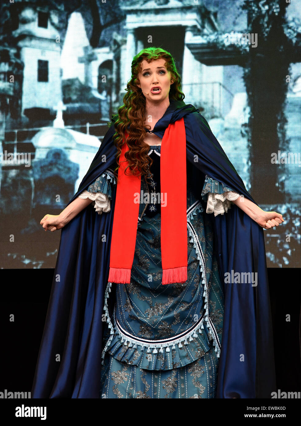 London, UK. 20th June, 2015. Harriet Jones and The cast of Phantom at ...