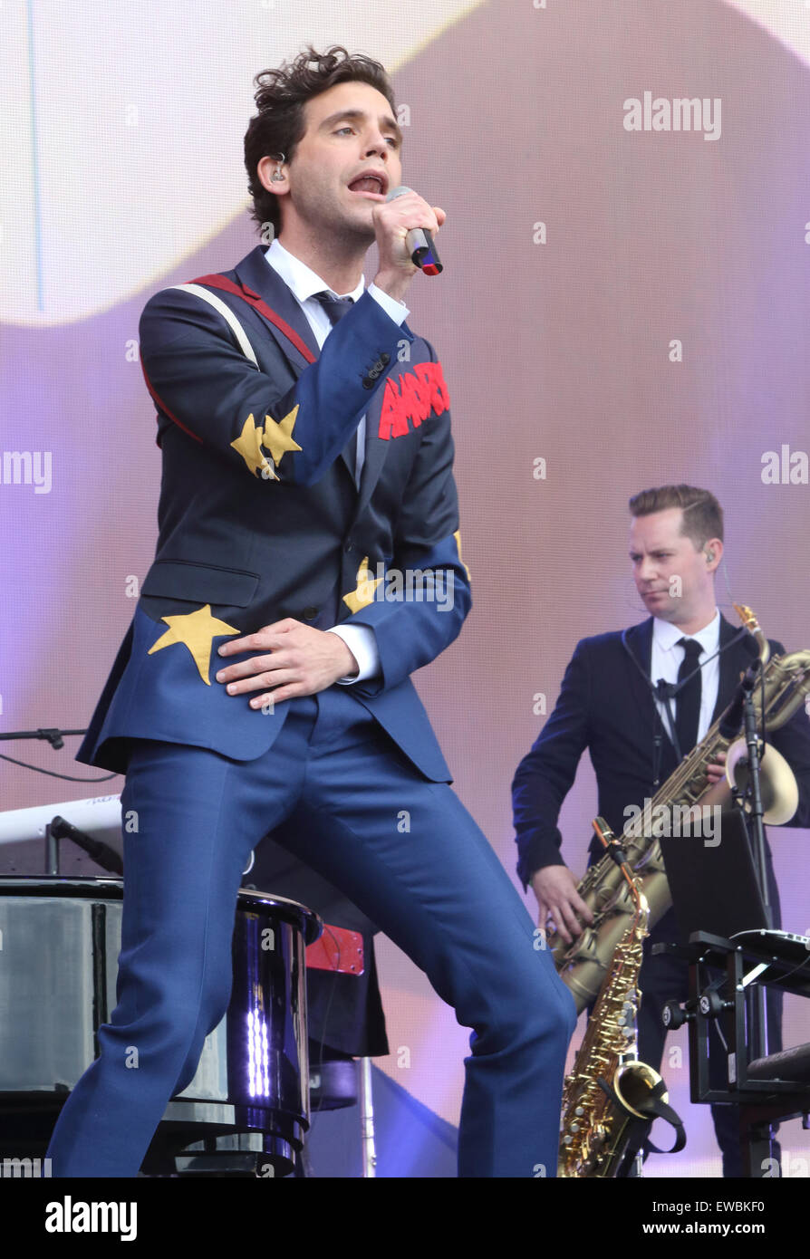 London, UK. 21st June, 2015. Mika at the Barclaycard British Summertime ...