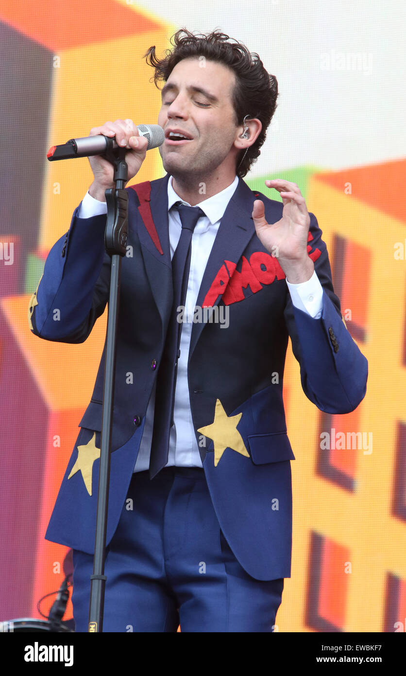 London, UK. 21st June, 2015. Mika at the Barclaycard British Summertime ...