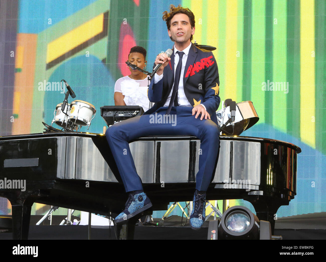 London, UK. 21st June, 2015. Mika at the Barclaycard British Summertime ...