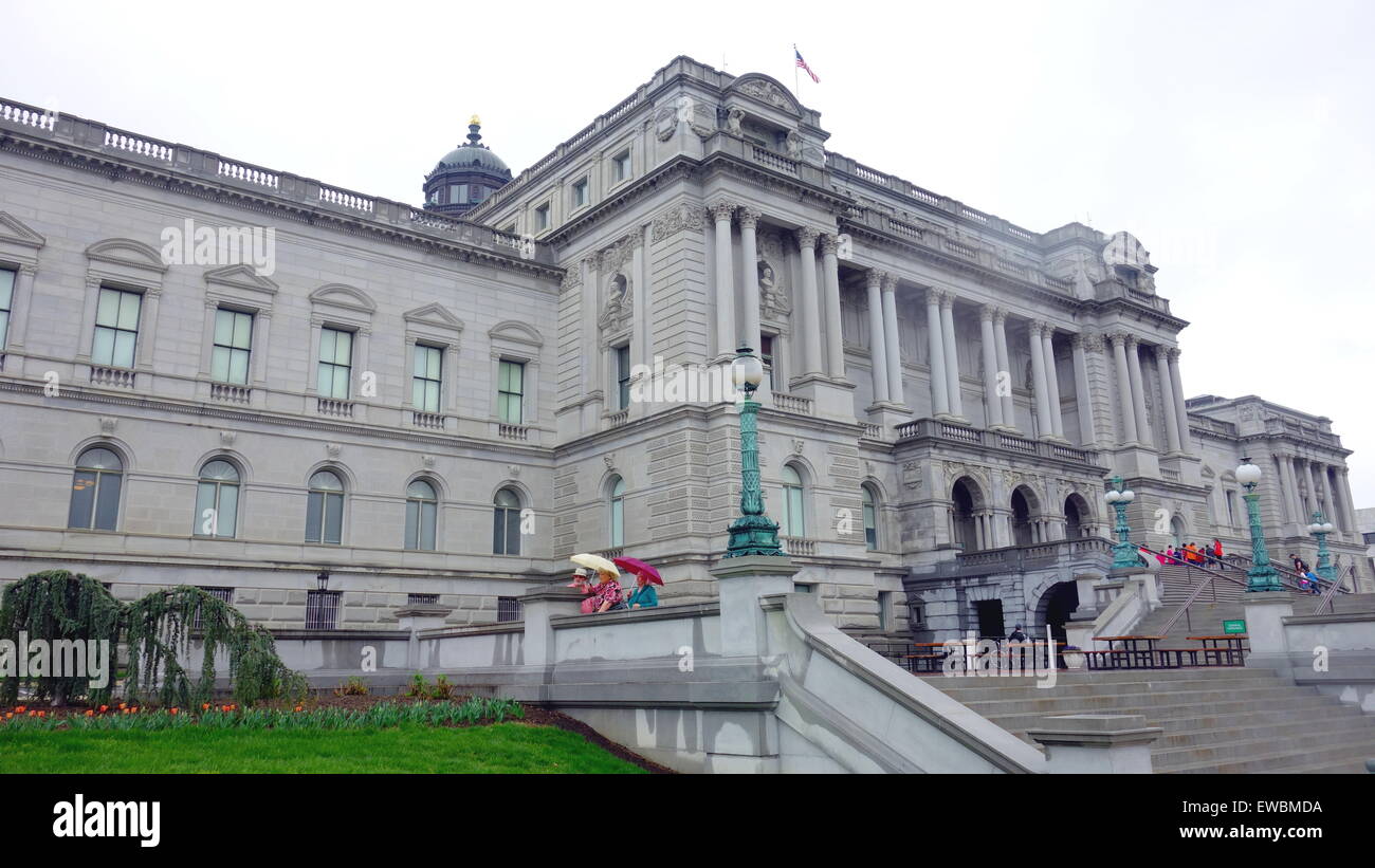 Library of Congress building facade in Washington DC Stock Photo - Alamy