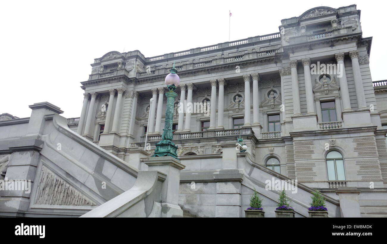 Library of Congress building facade in Washington DC Stock Photo - Alamy