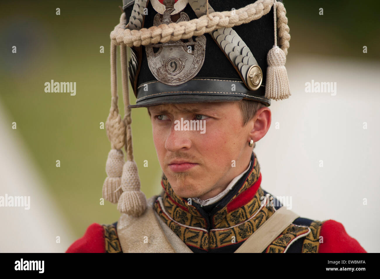 Spectacular reenactment of the Battle of Waterloo on the original ...