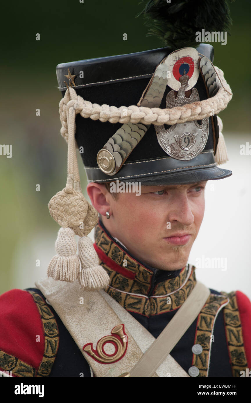 Spectacular reenactment of the Battle of Waterloo on the original ...