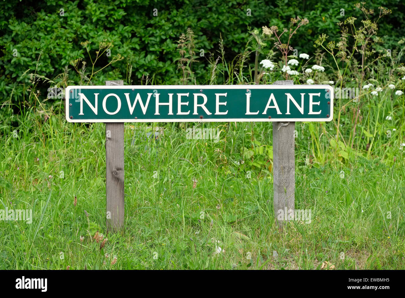 no where lane road sign, norfolk, england Stock Photo - Alamy