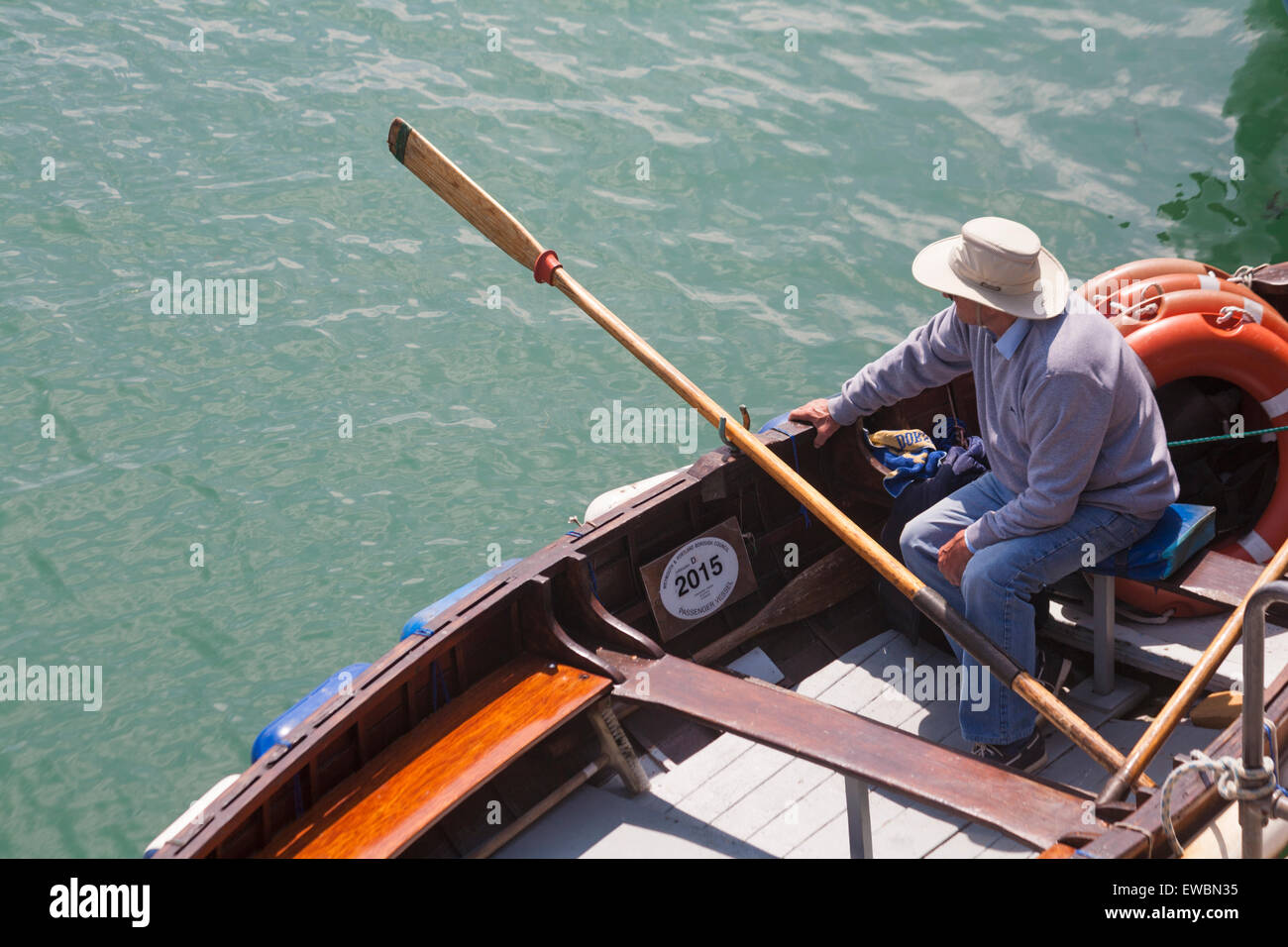 Rowing boat ferry sea hi-res stock photography and images - Alamy