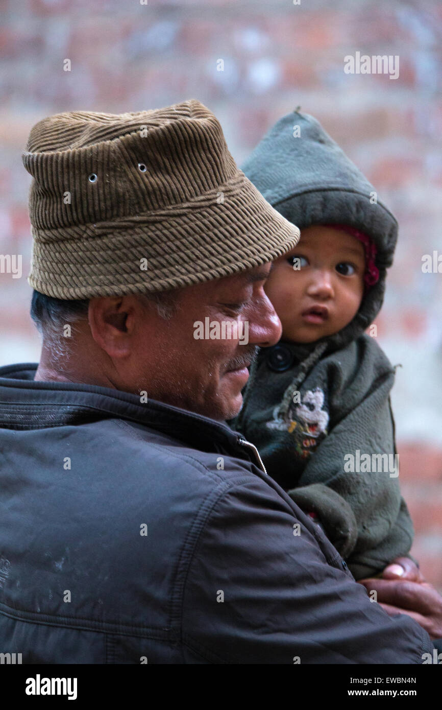Nepal father hi-res stock photography and images - Alamy