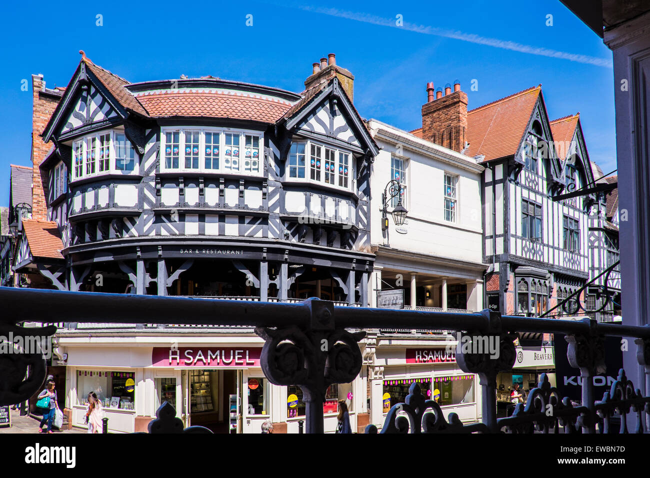 Timber framed buildings of Chester, Cheshire, England, U.K Stock Photo ...