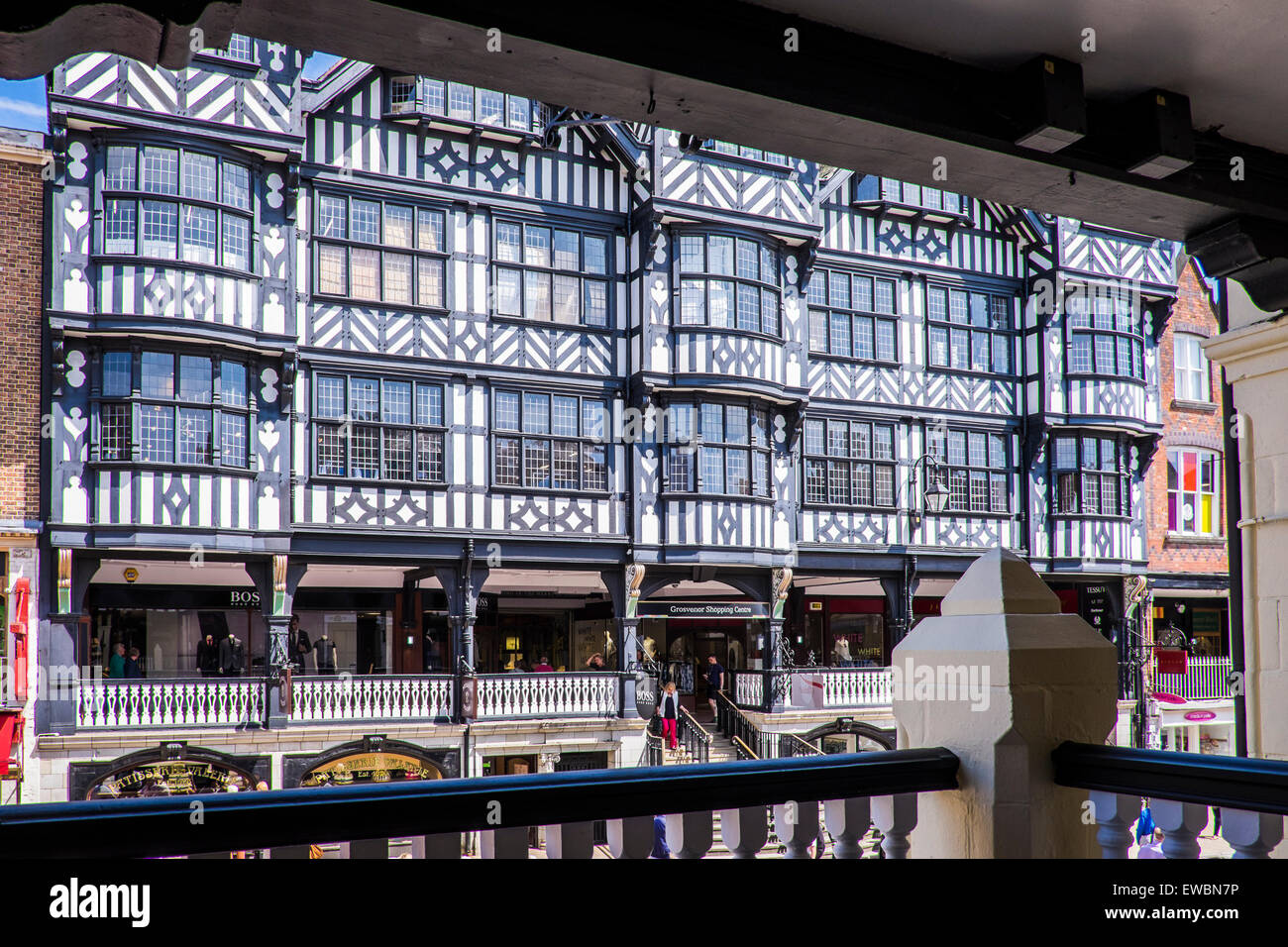 Timber framed buildings of Chester, Cheshire, England, U.K Stock Photo ...