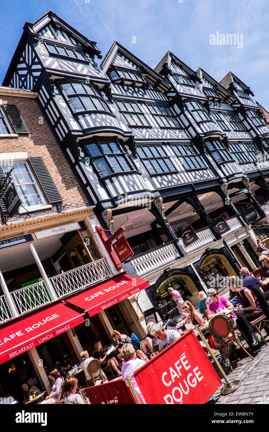 Timber framed buildings of Chester, Cheshire, England, U.K Stock Photo ...
