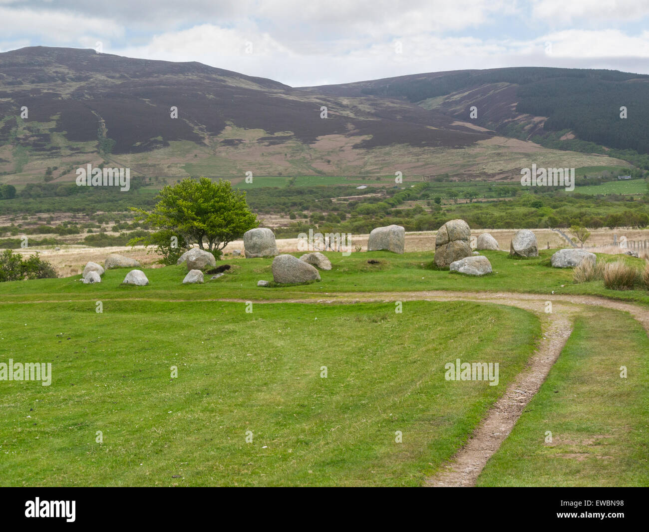 Stone circle on Machrie Moor Isle of Arran Scotland Fingal's Cauldron ...