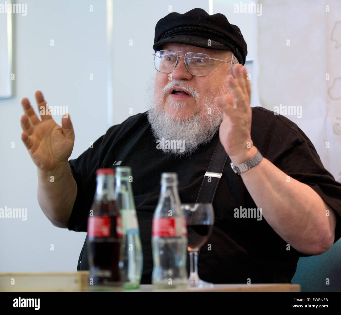Hamburg, Germany. 22nd June, 2015. US fantasy writer George R.R. Martin ...