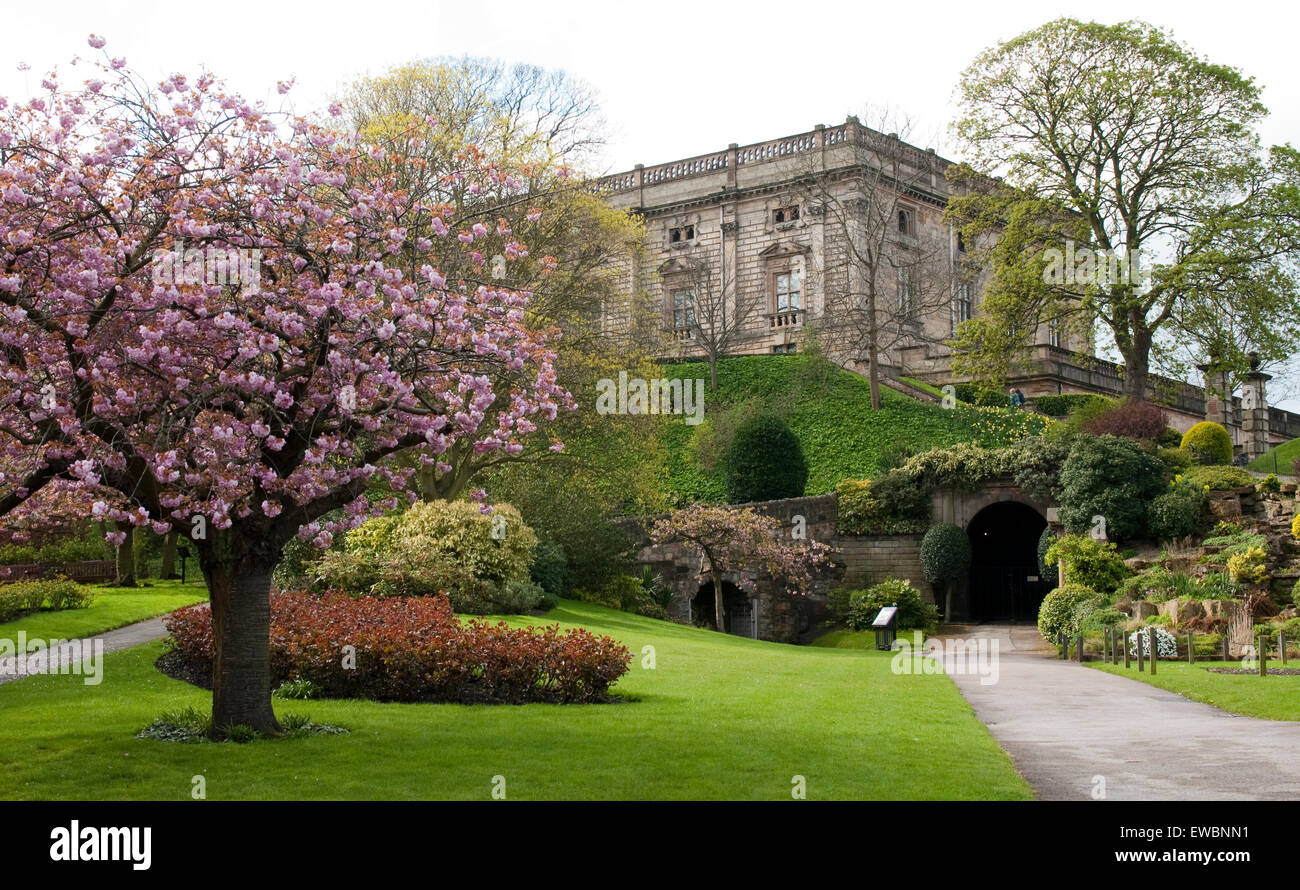 Nottingham castle ducal mansion nottingham hi-res stock photography and ...