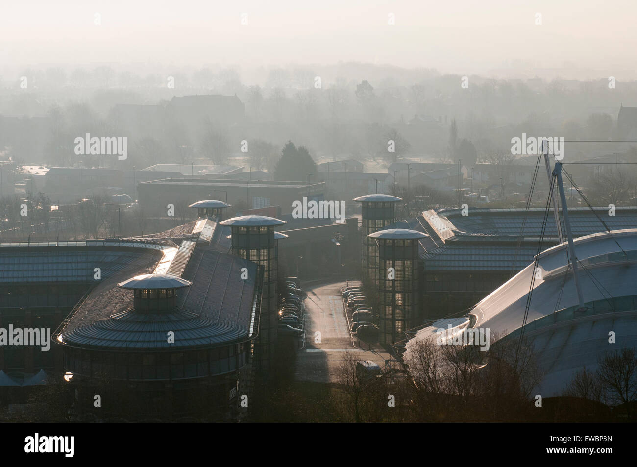 A view of the Nottingham City skyline from the terrace at Nottingham ...