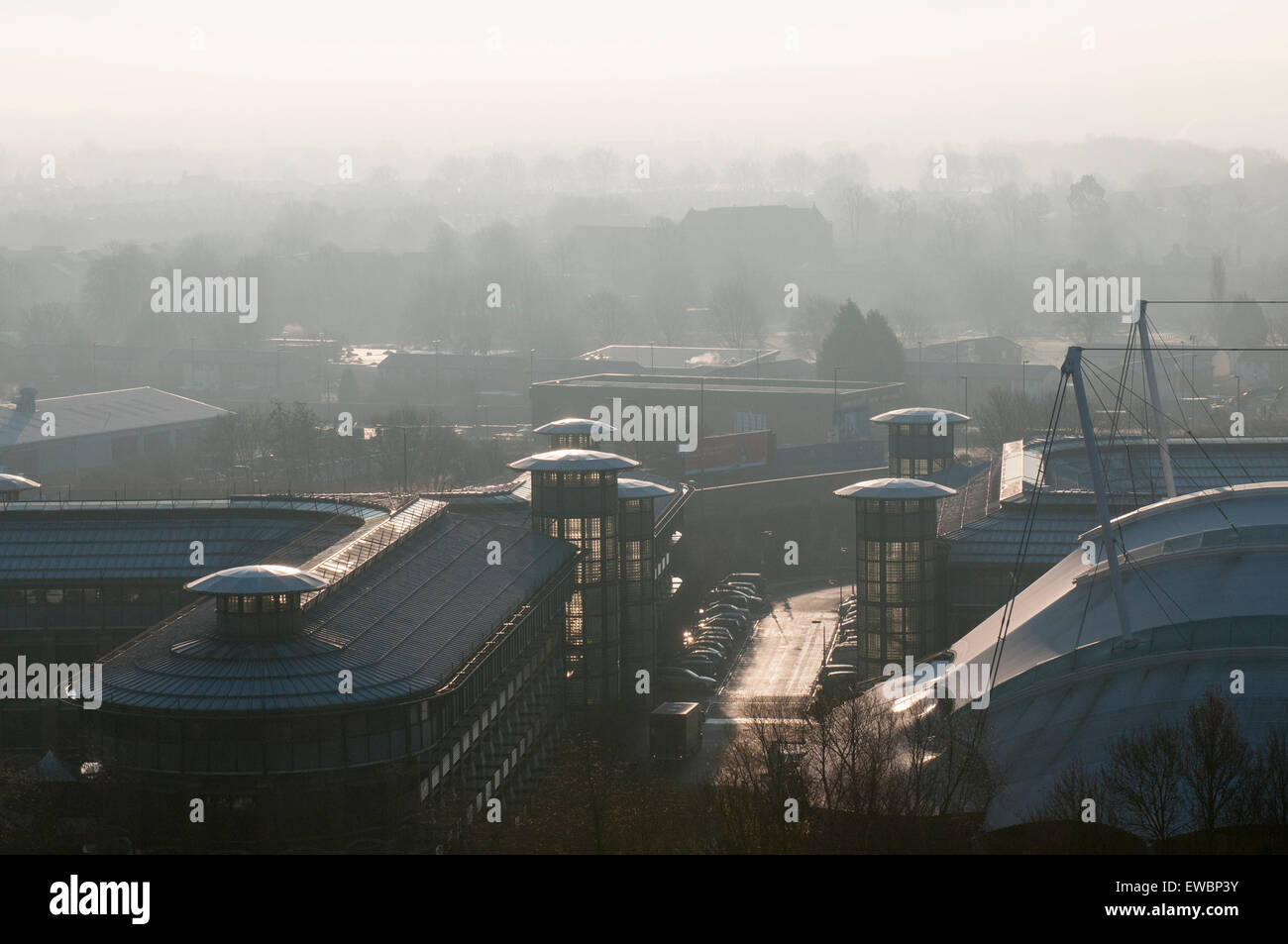 A view of the Nottingham City skyline from the terrace at Nottingham ...