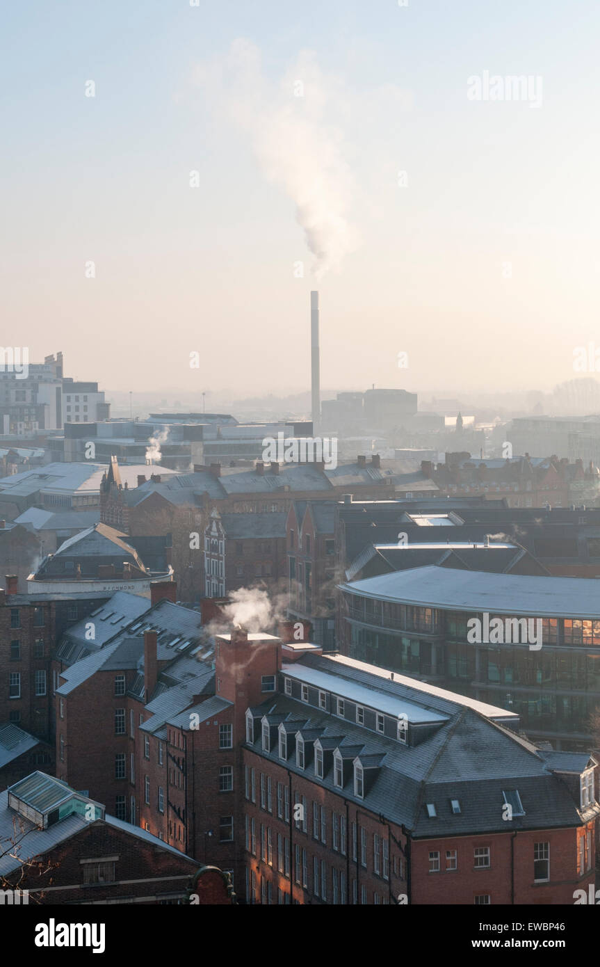 A view of the Nottingham City skyline from the terrace at Nottingham ...