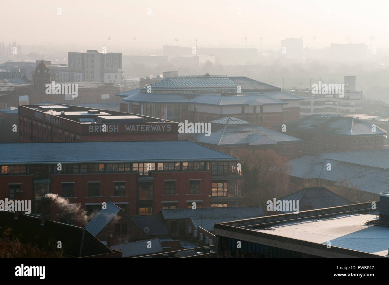 A view of the Nottingham City skyline from the terrace at Nottingham ...