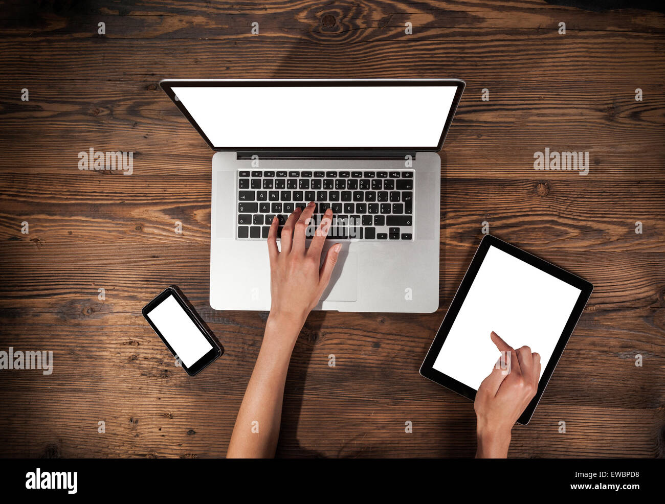 Typing on tablet keyboard hi-res stock photography and images - Alamy