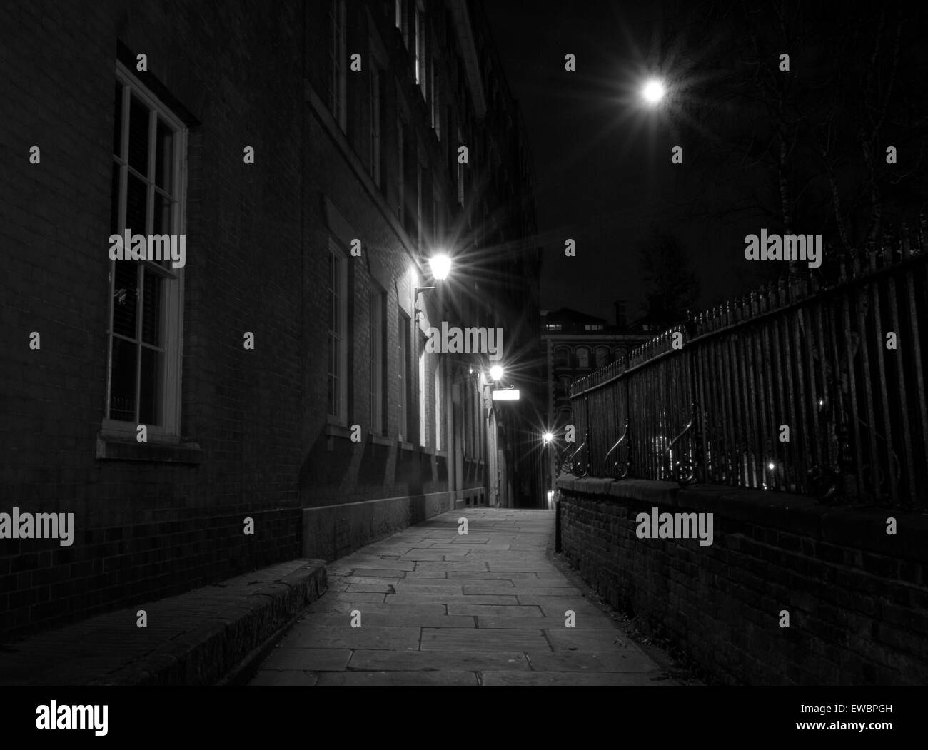 Kayes Walk, Nottingham City at night, Nottinghamshire England UK Stock ...