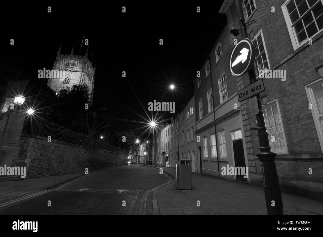 High Pavement, Nottingham City at night, Nottinghamshire England UK ...