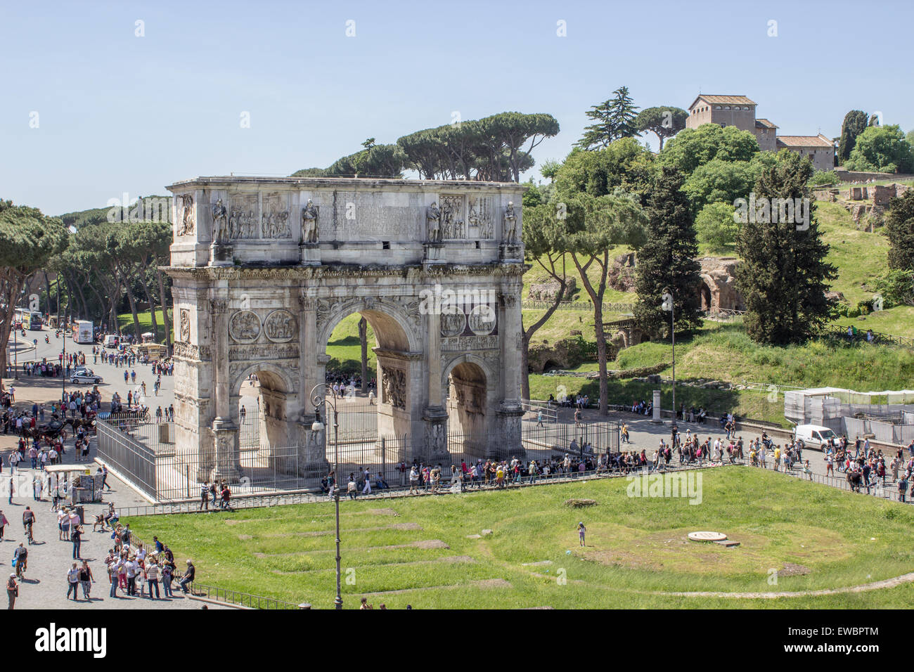 Arch of Constantine in Rome Stock Photo - Alamy