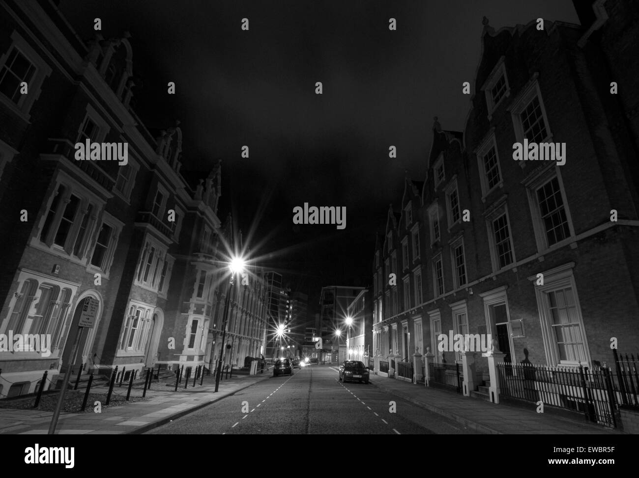 Street light street lamp lamp post architecture Black and White Stock ...