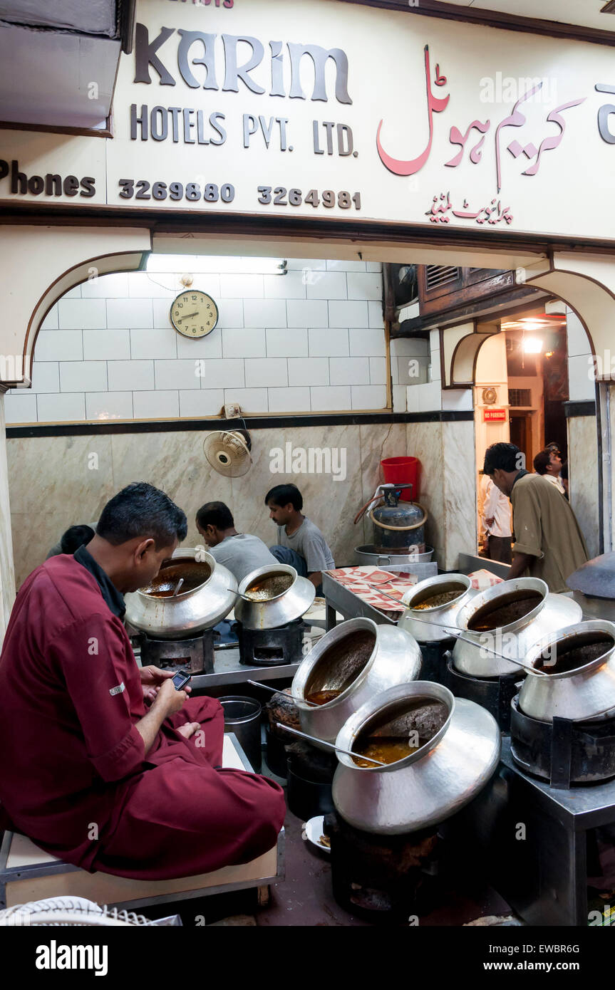 Historic Karim restaurant in Chandni Chowk, in old Delhi, India Stock ...