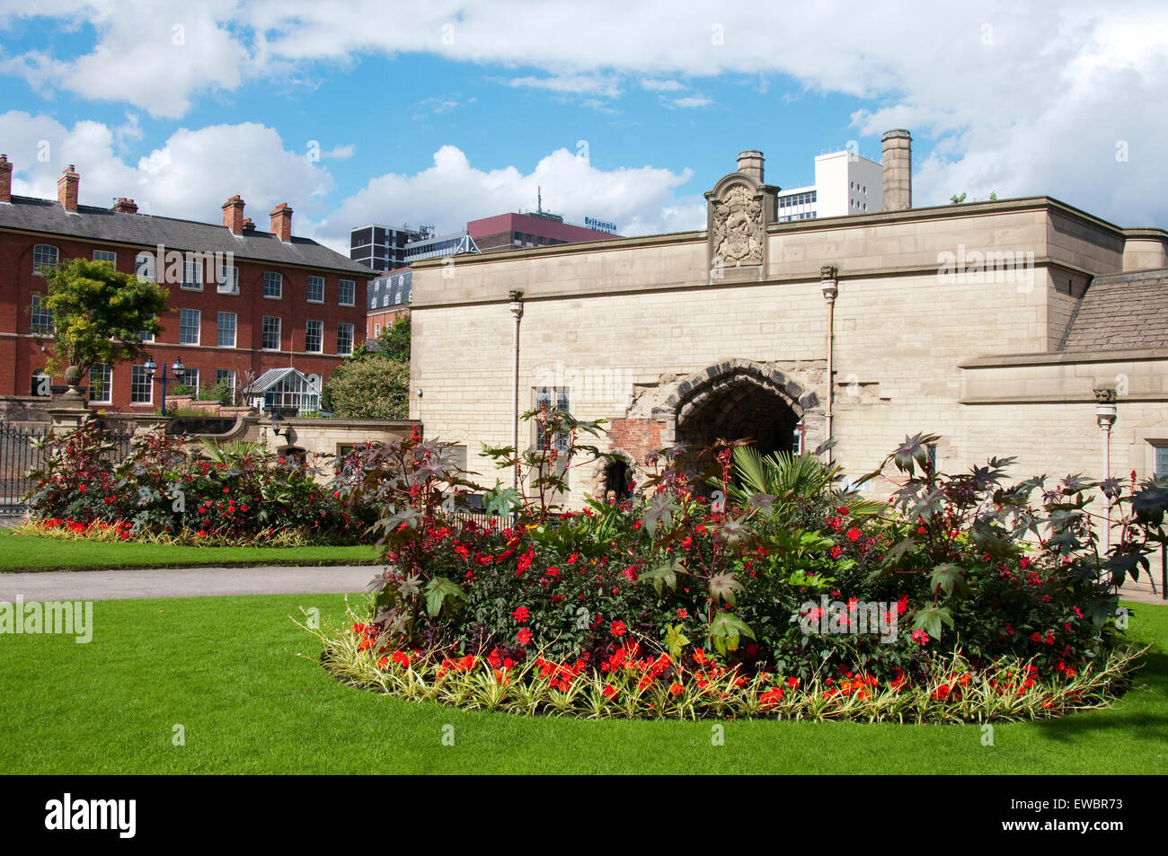 Summer at Nottingham Castle, Nottinghamshire England UK Stock Photo - Alamy
