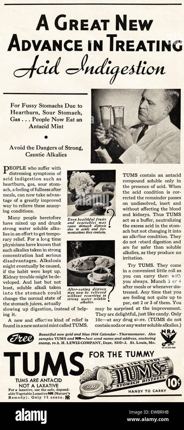 Tums ads hi-res stock photography and images - Alamy