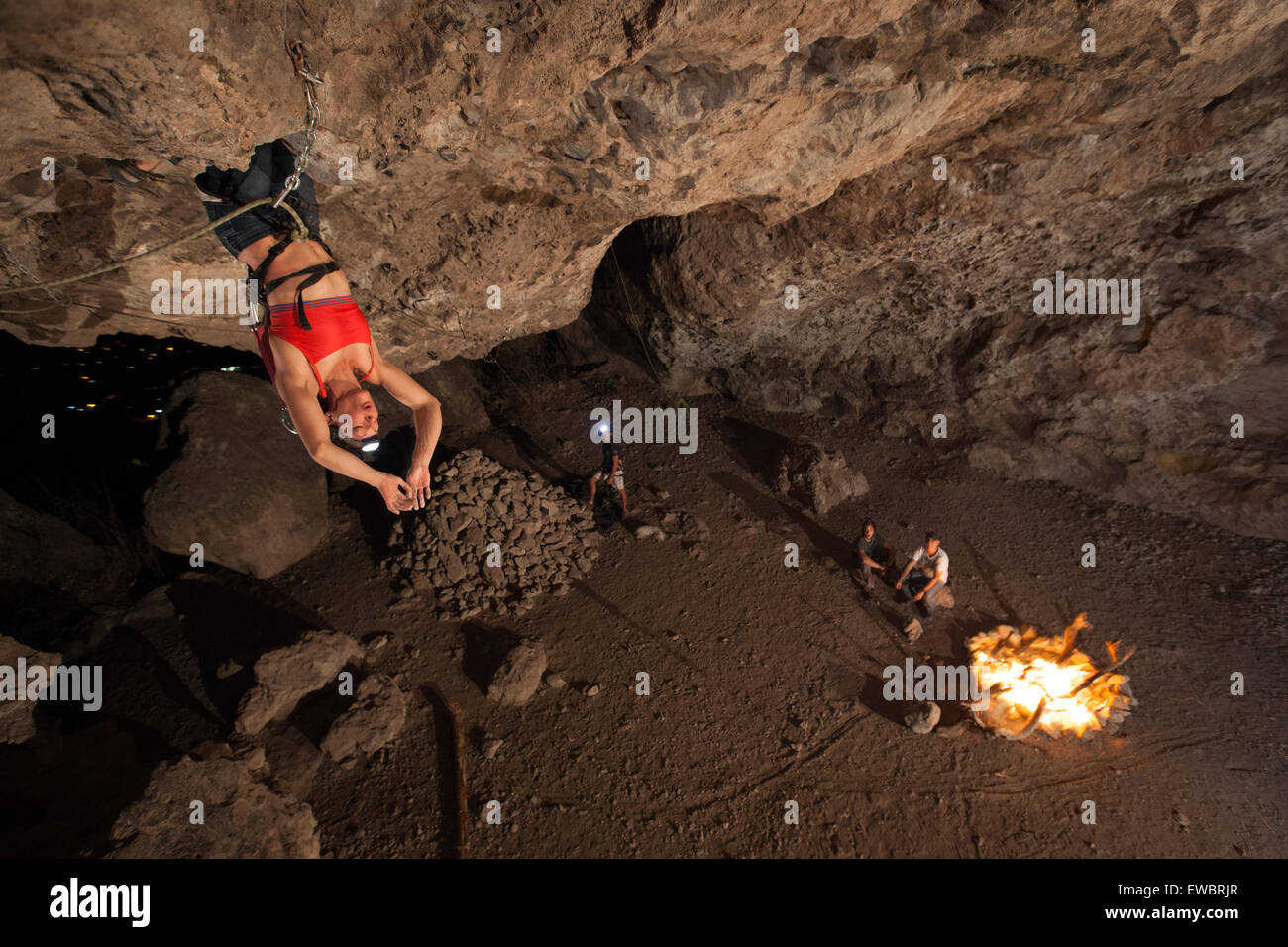 Rock climbing in El Arenal, Hidalgo, Mexico Stock Photo - Alamy