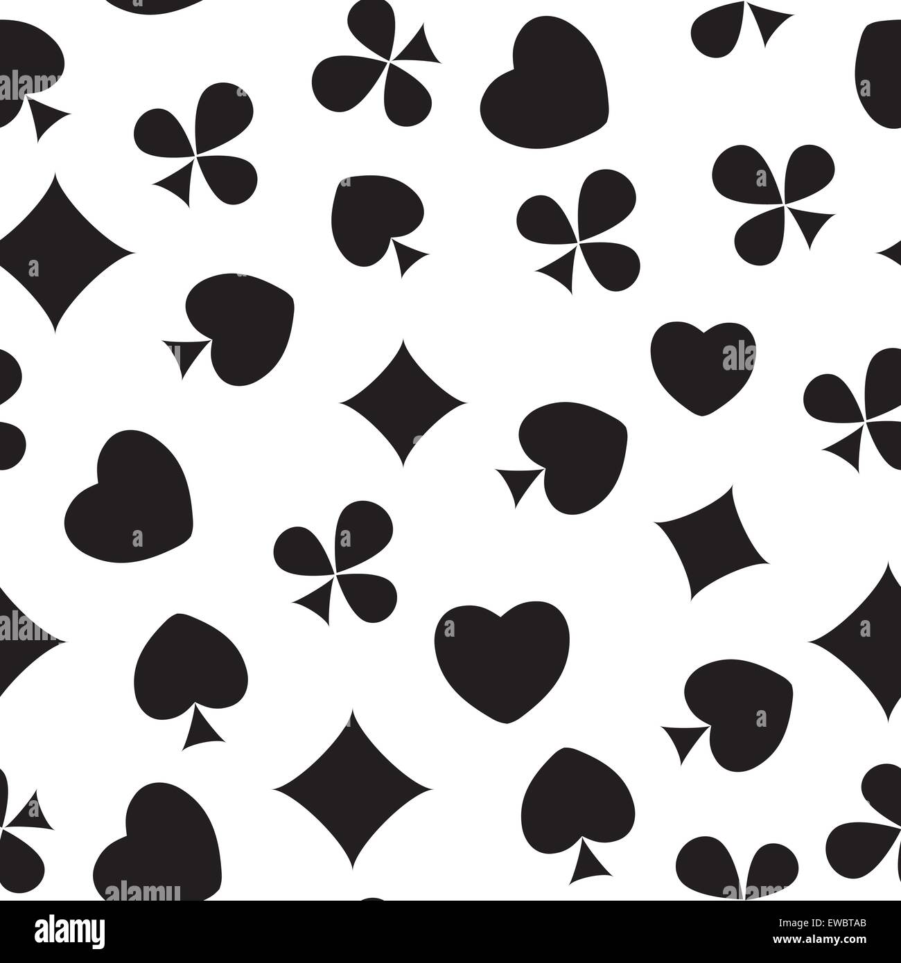 Seamless pattern aces playing cards hi-res stock photography and images ...