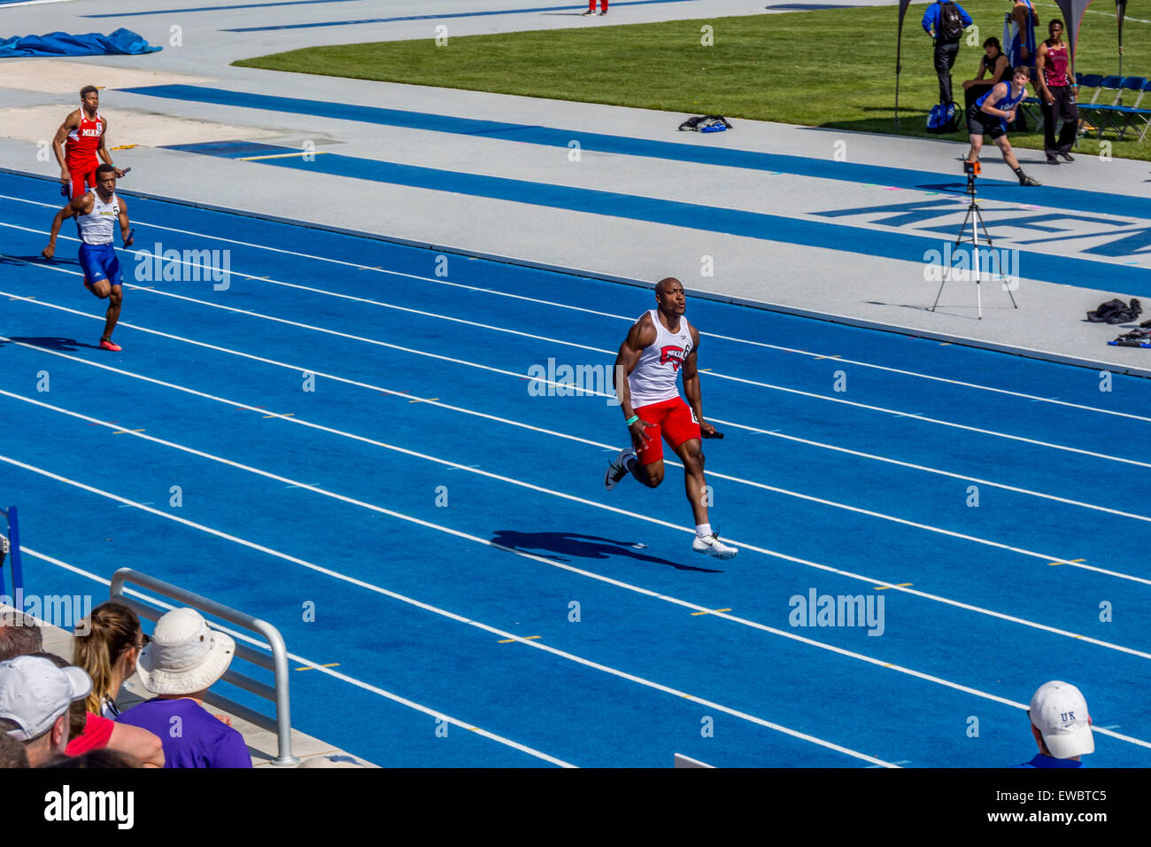 Foot race for men at the Kentucky Relays. This was held at the ...