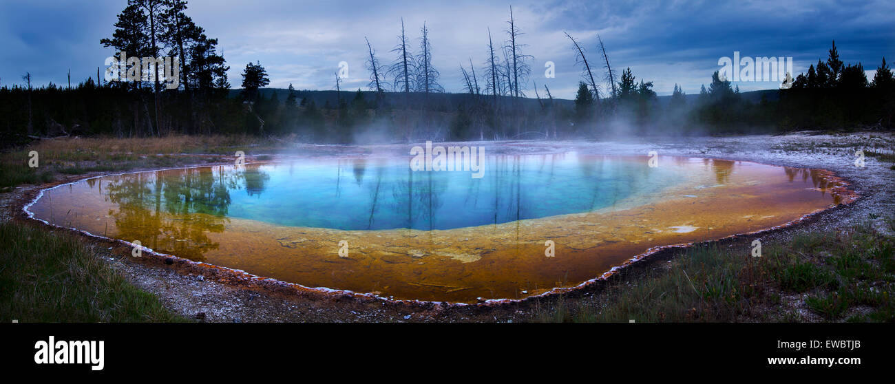 Morning Glory Pool is a hot spring in the Upper Geyser Basin of ...