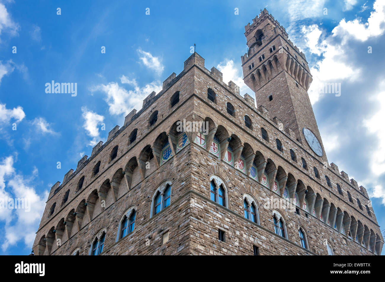 Palazzo Vecchio (Old Palace) a Massive Romanesque Fortress Palace, is ...
