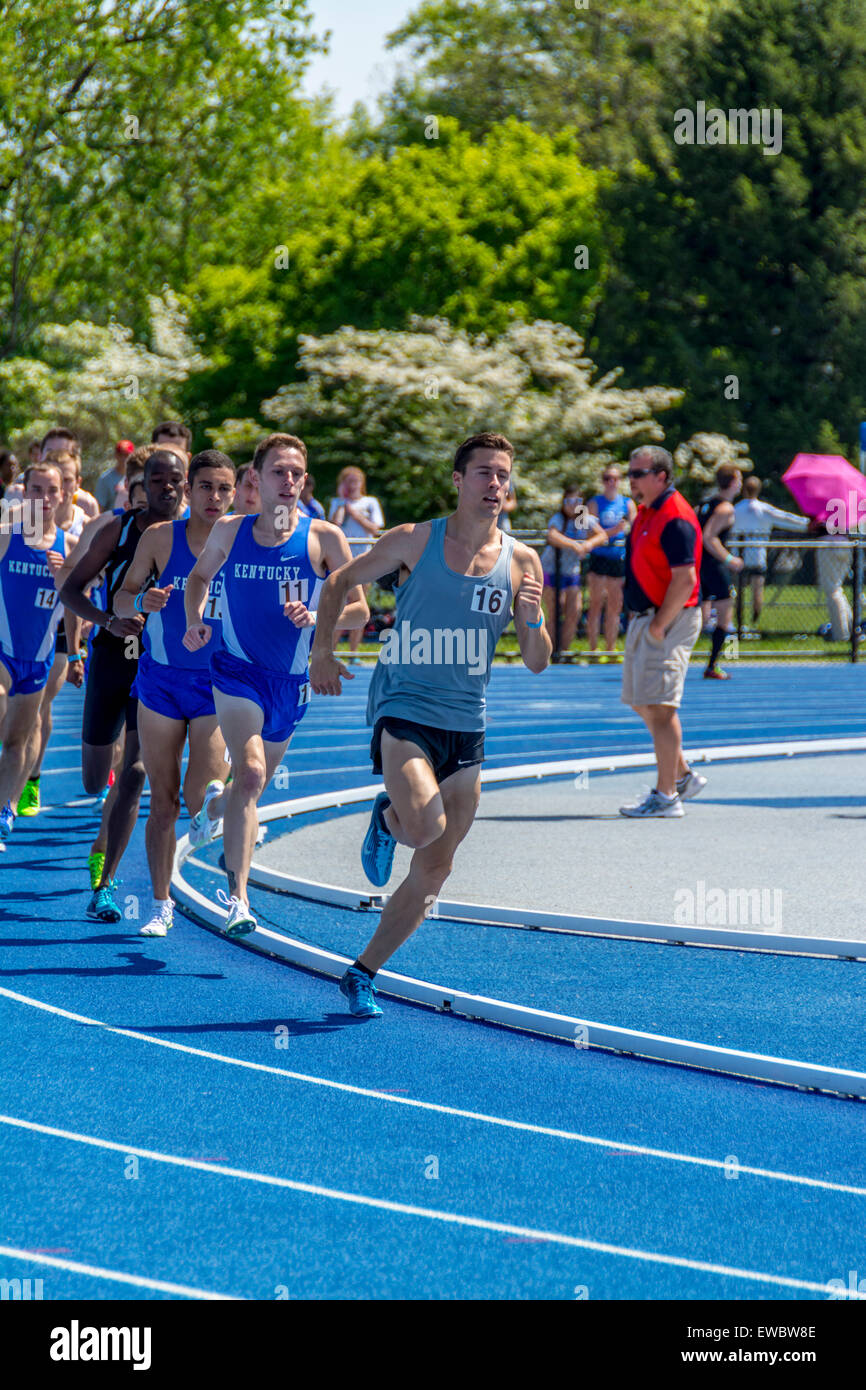Foot race for men at the Kentucky Relays. This was held at the ...