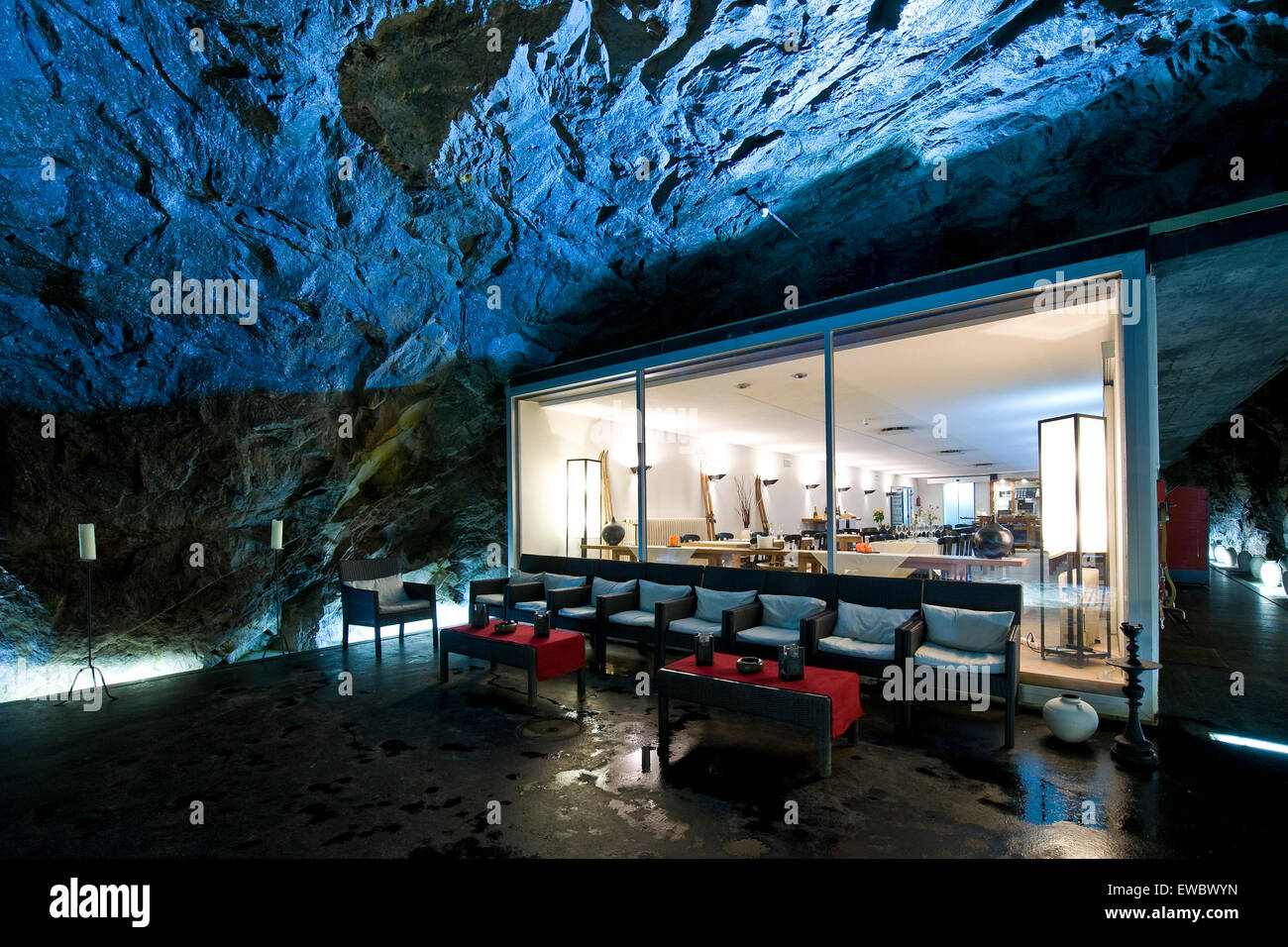 Switzerland, Gotthard pass, La Claustra hotel Stock Photo - Alamy