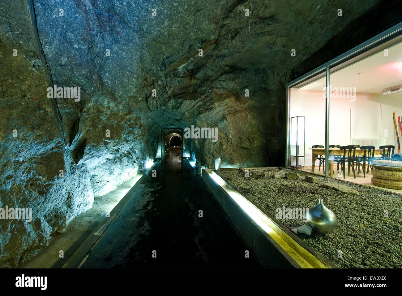 Switzerland, Gotthard pass, La Claustra hotel Stock Photo - Alamy