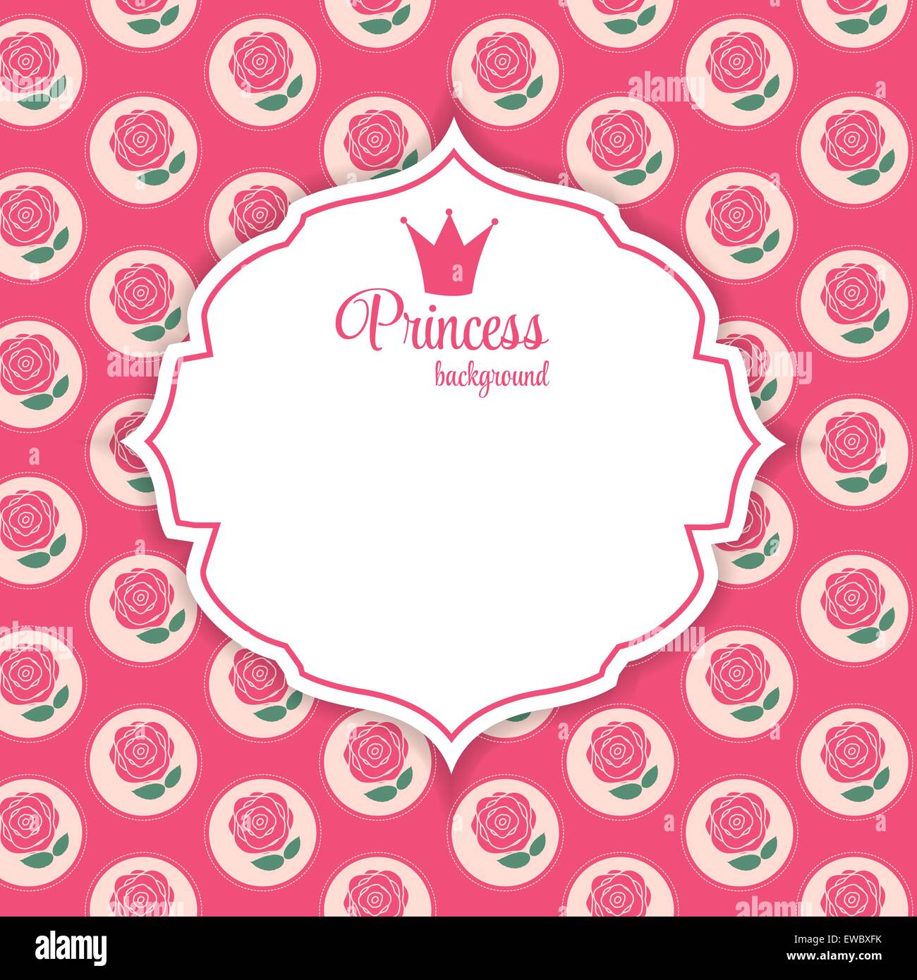 Princess Crown Background Vector Illustration Stock Vector Image & Art ...