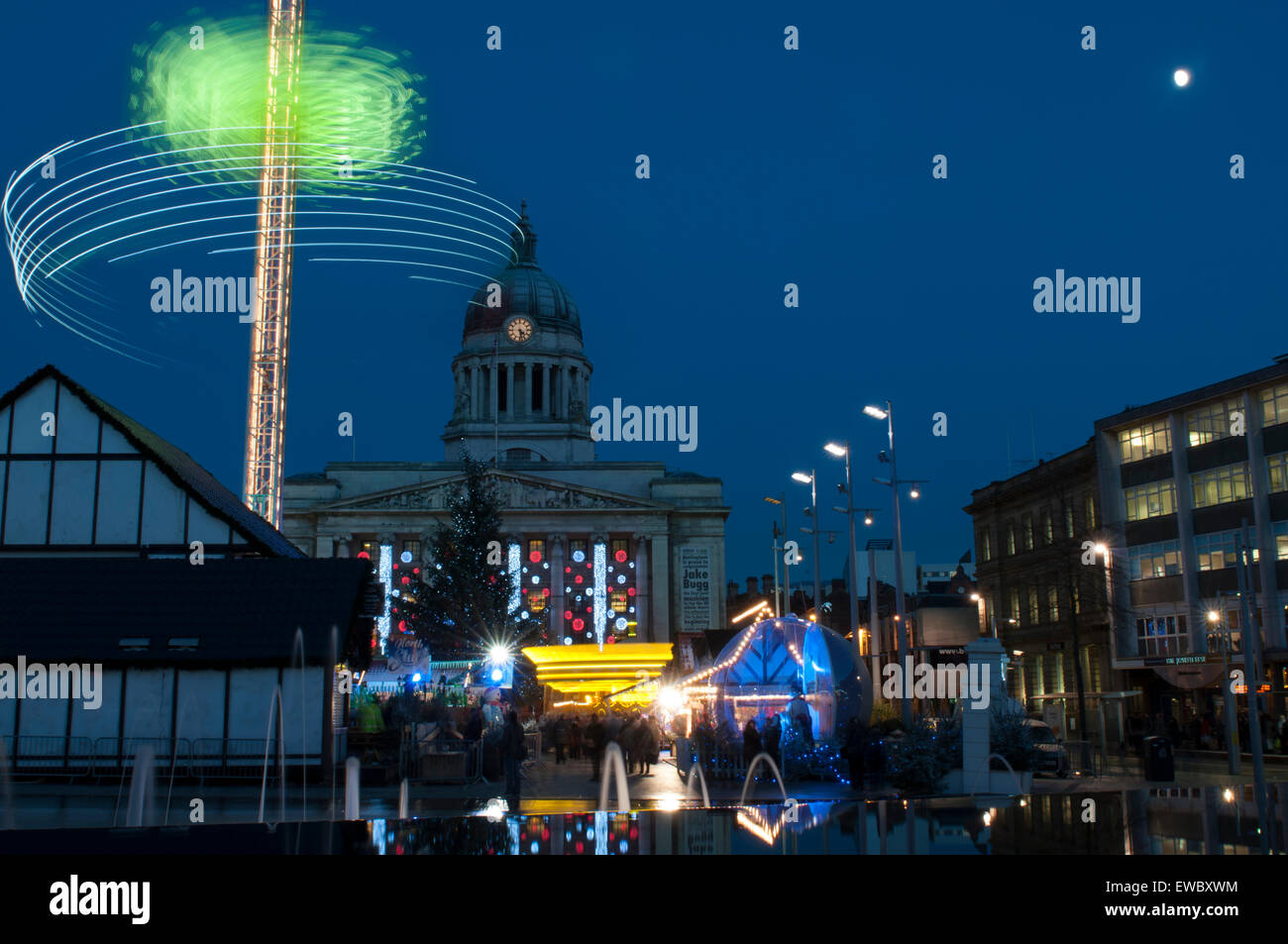 Nottingham christmas lights hi-res stock photography and images - Alamy