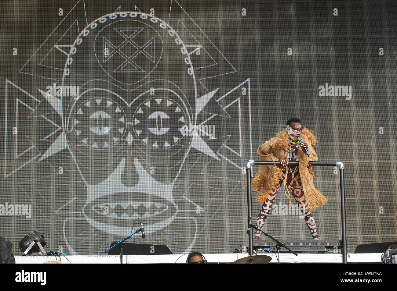 Jamaican singer Grace Jones performs live at the British Summer Time ...