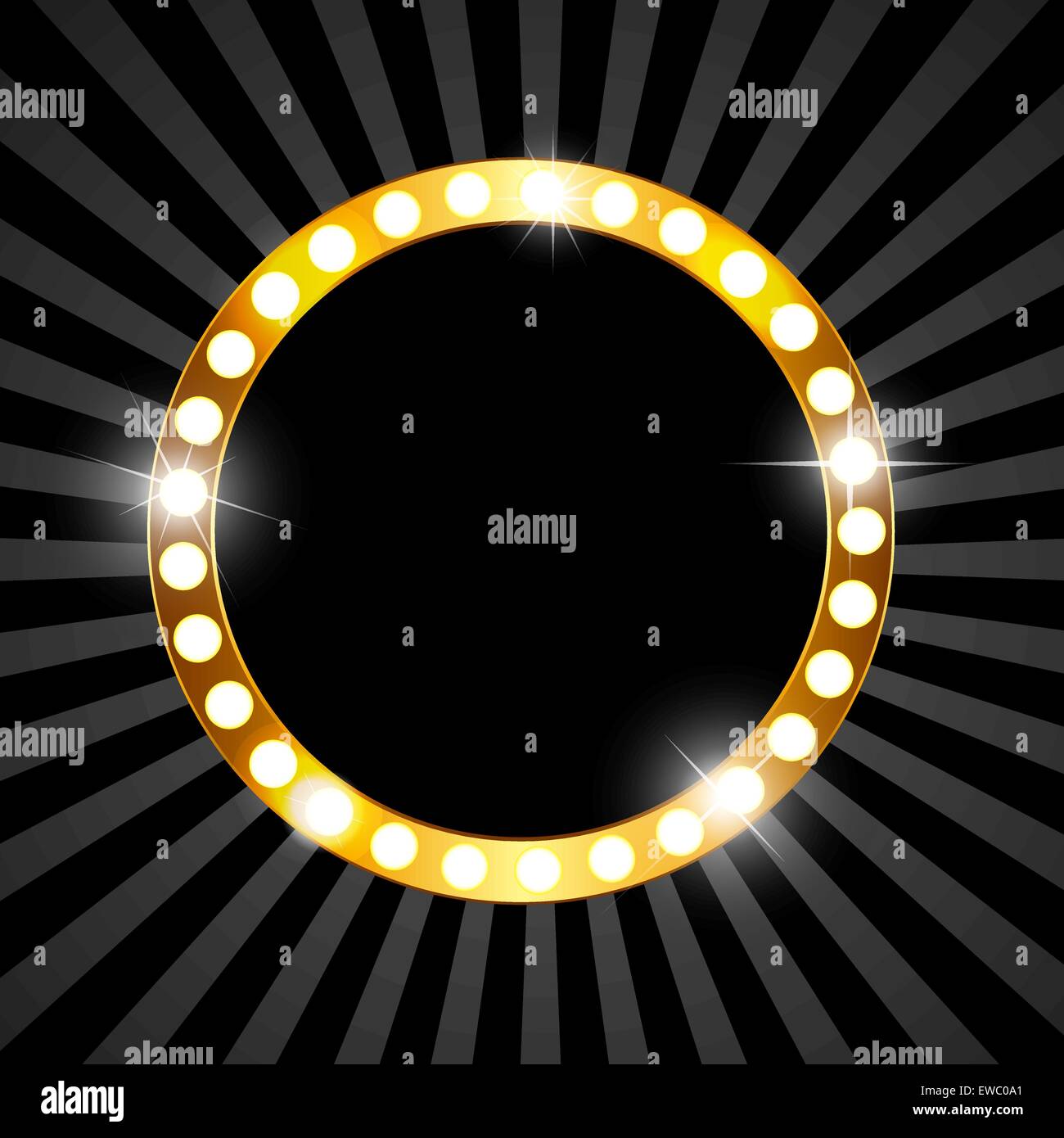 Golden Shiny Frame Vector Illustration Stock Vector Image & Art - Alamy