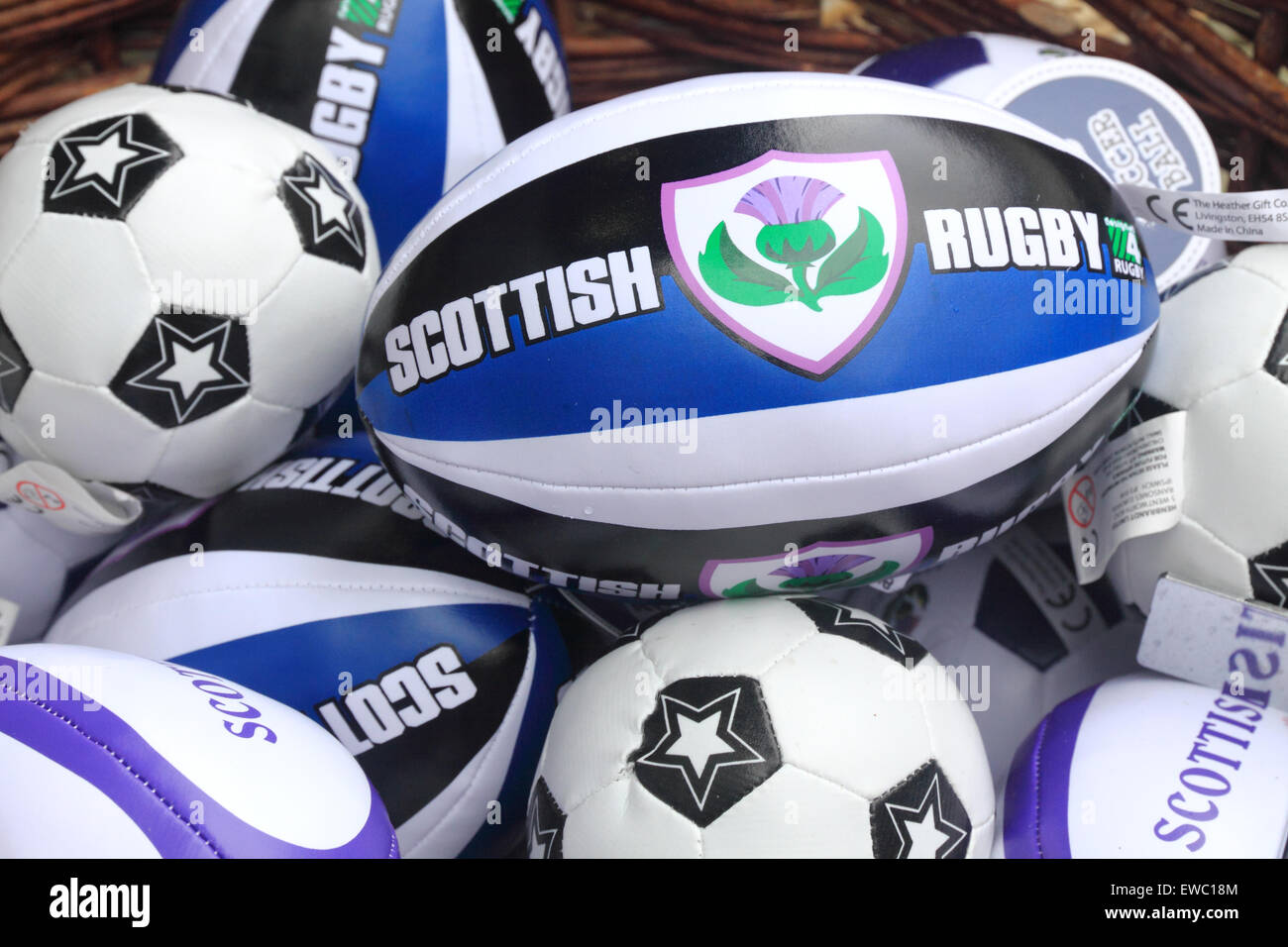 Scottish Rugby branded toys Stock Photo - Alamy