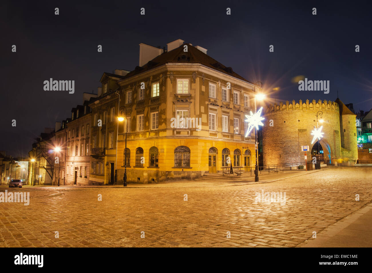 Old Town at night Stock Photo - Alamy